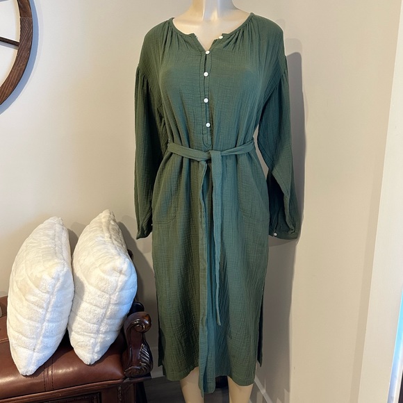 Universal Thread | Dresses | 49 Universal Thread Olive Green Gauze ...